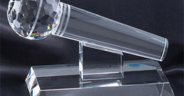 Microphone Crystal Award