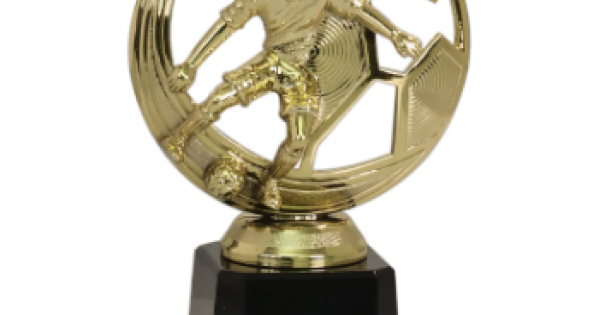 Cutout Male Soccer Trophy