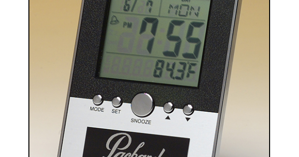 Multi-function clock with large LCD screen