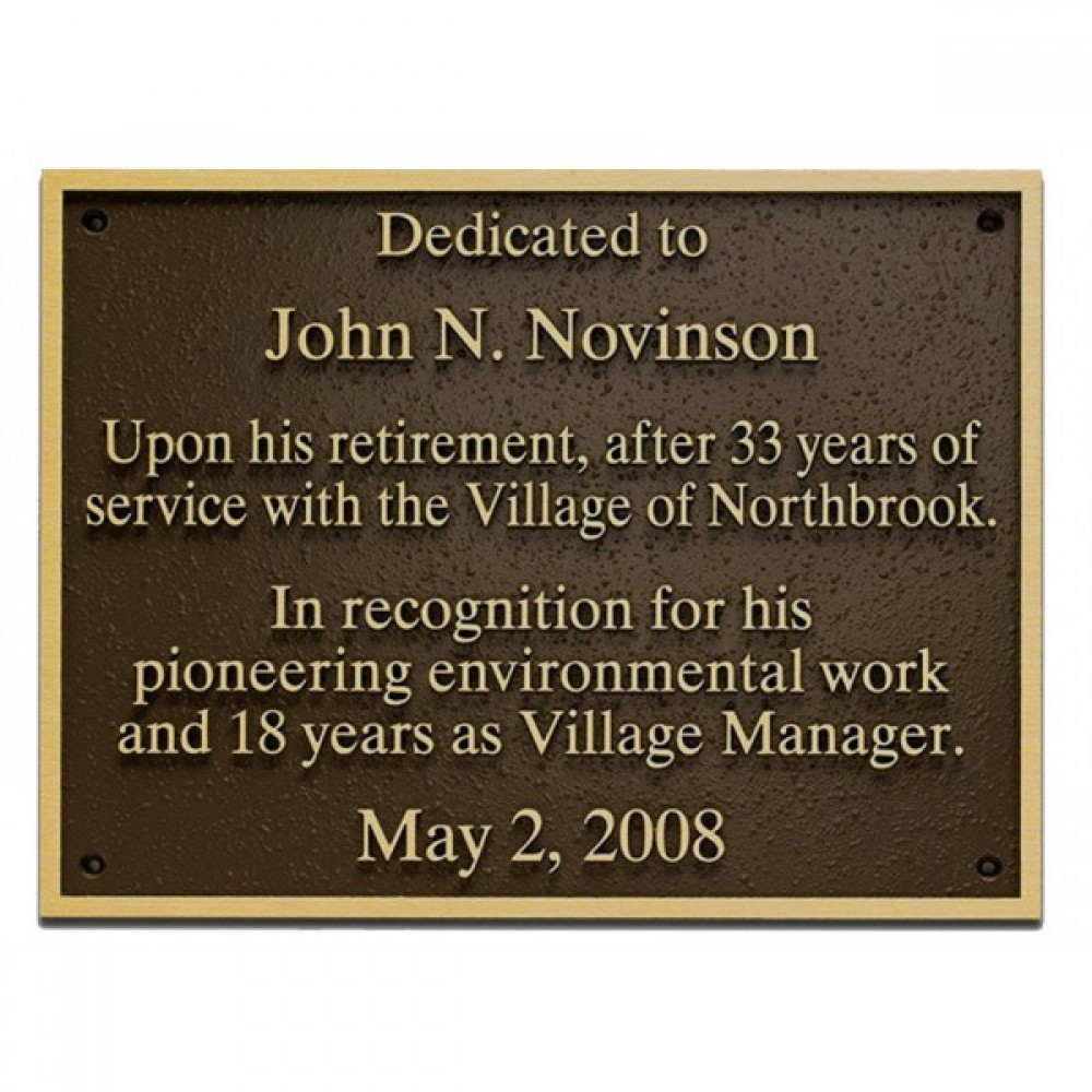 Custom Die Cast Plaque