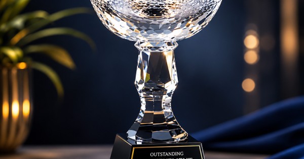 Optical Crystal Cup Trophy