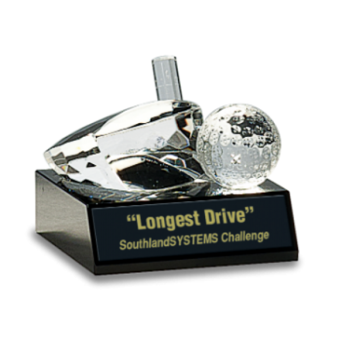Crystal Golf Paperweight
