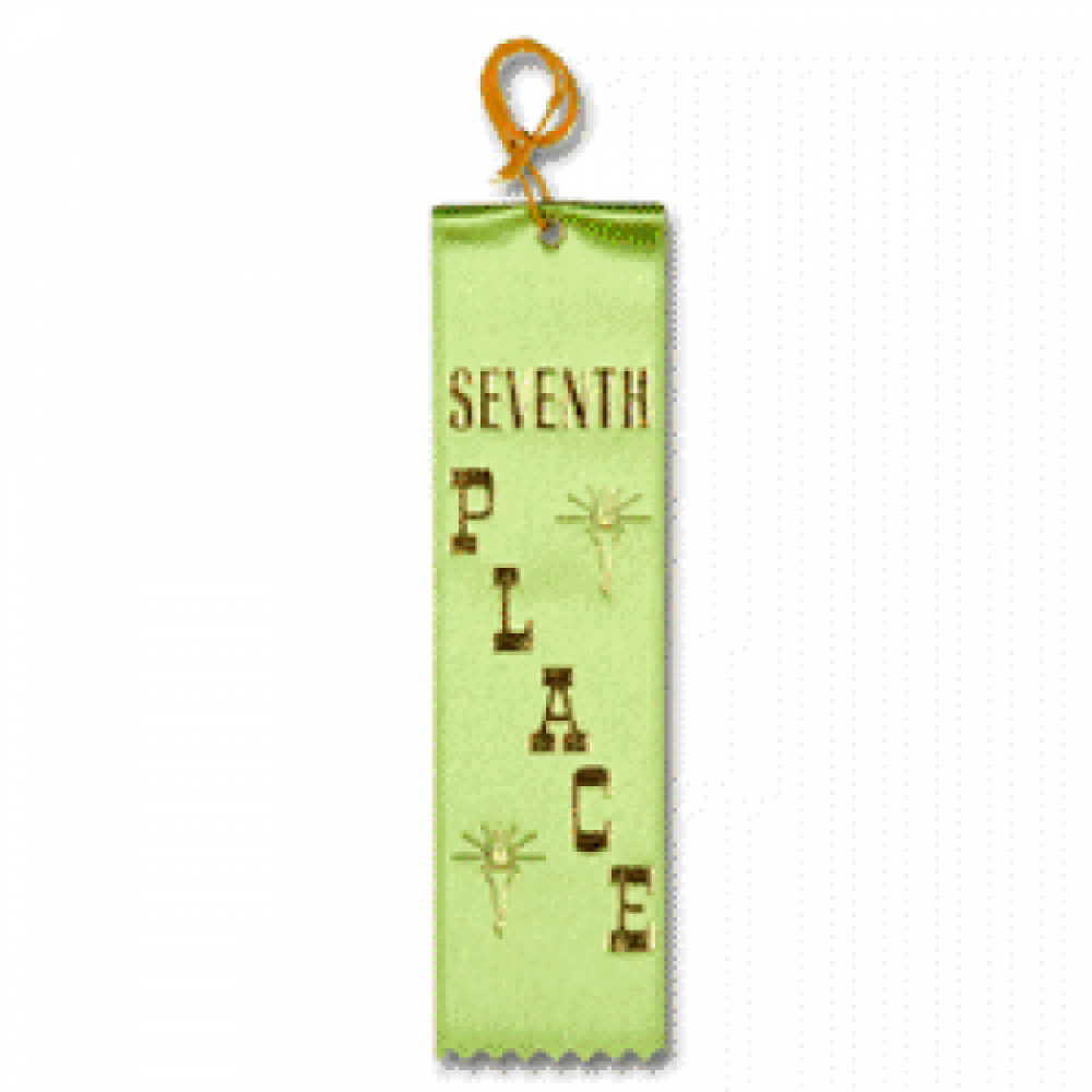 STRB11C 10th Place Stock Carded Ribbon strb11c-10th-place-stock-carded-ribbon